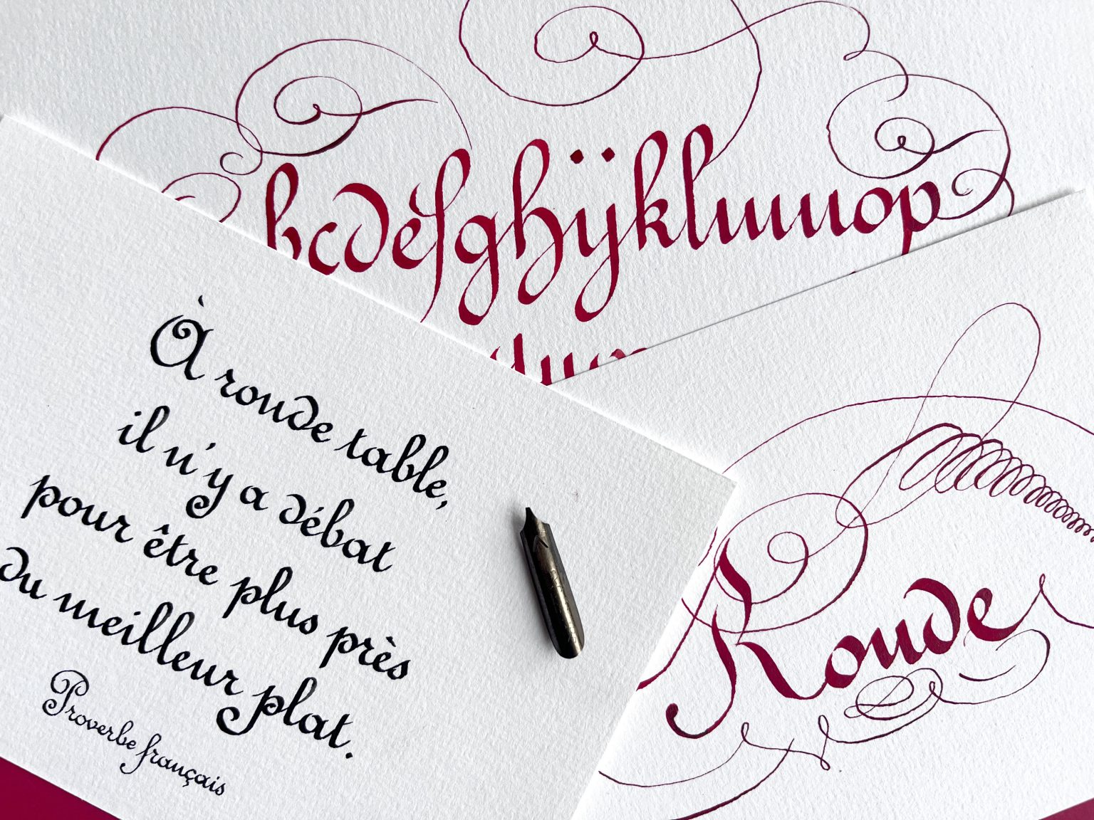 Choisir le modèle d'alphabet - calligraphie - Noémie Keren
