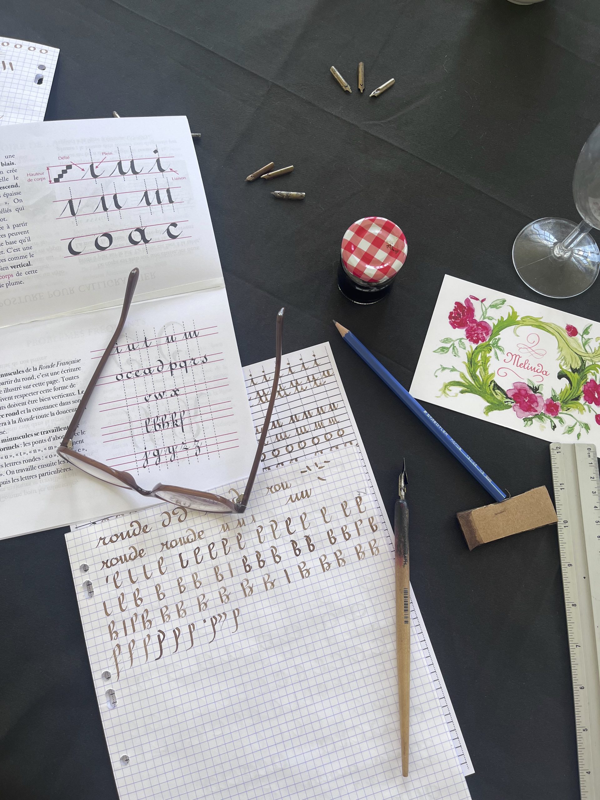 Calligraphie Ronde Française : Stage à Saint-Émilion - Noémie Keren