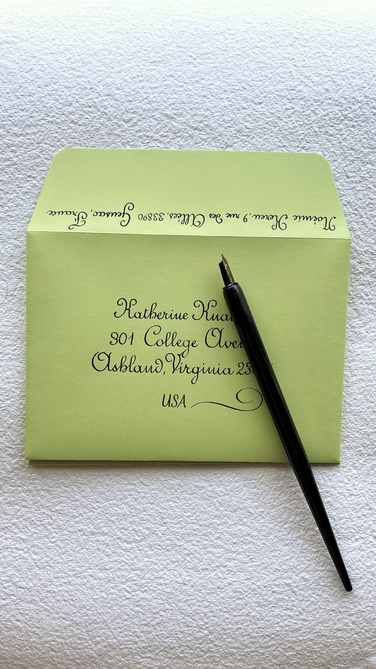 Calligraphy Envelope Exchange IAMPETH 2023 - Noémie Keren