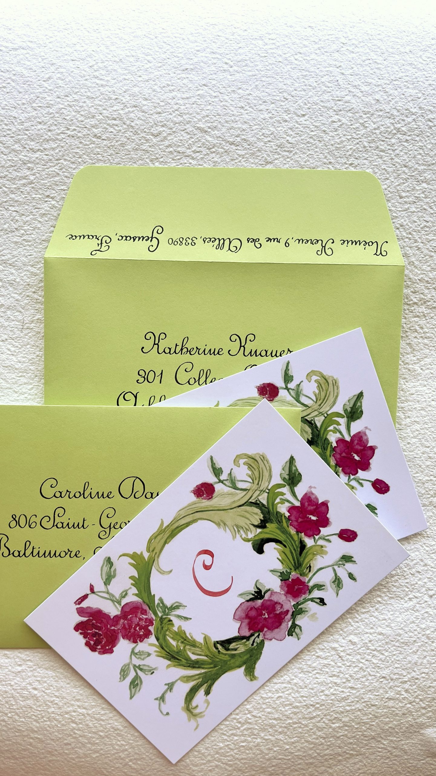 Calligraphy Envelope Exchange IAMPETH 2023 - Noémie Keren