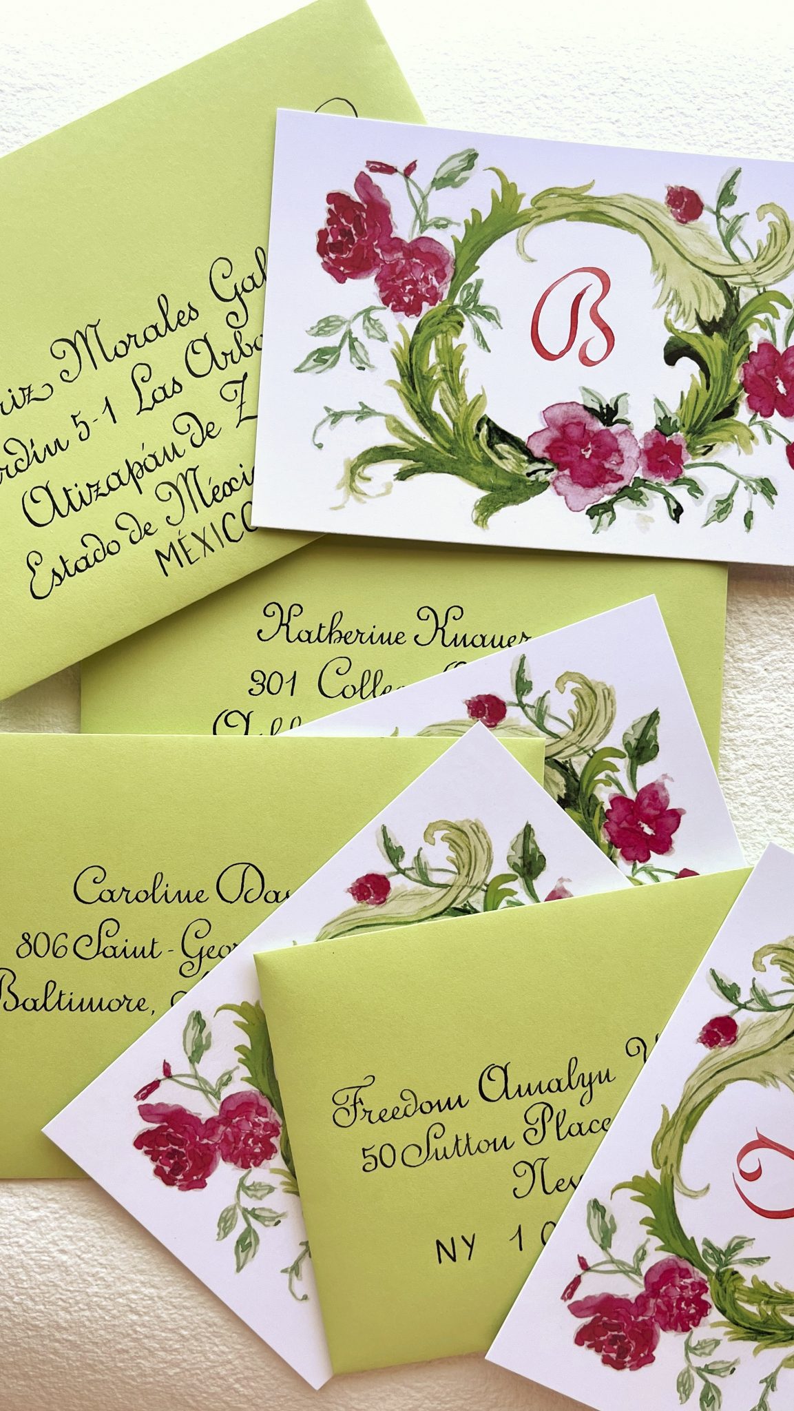 Calligraphy Envelope Exchange IAMPETH 2023 - Noémie Keren