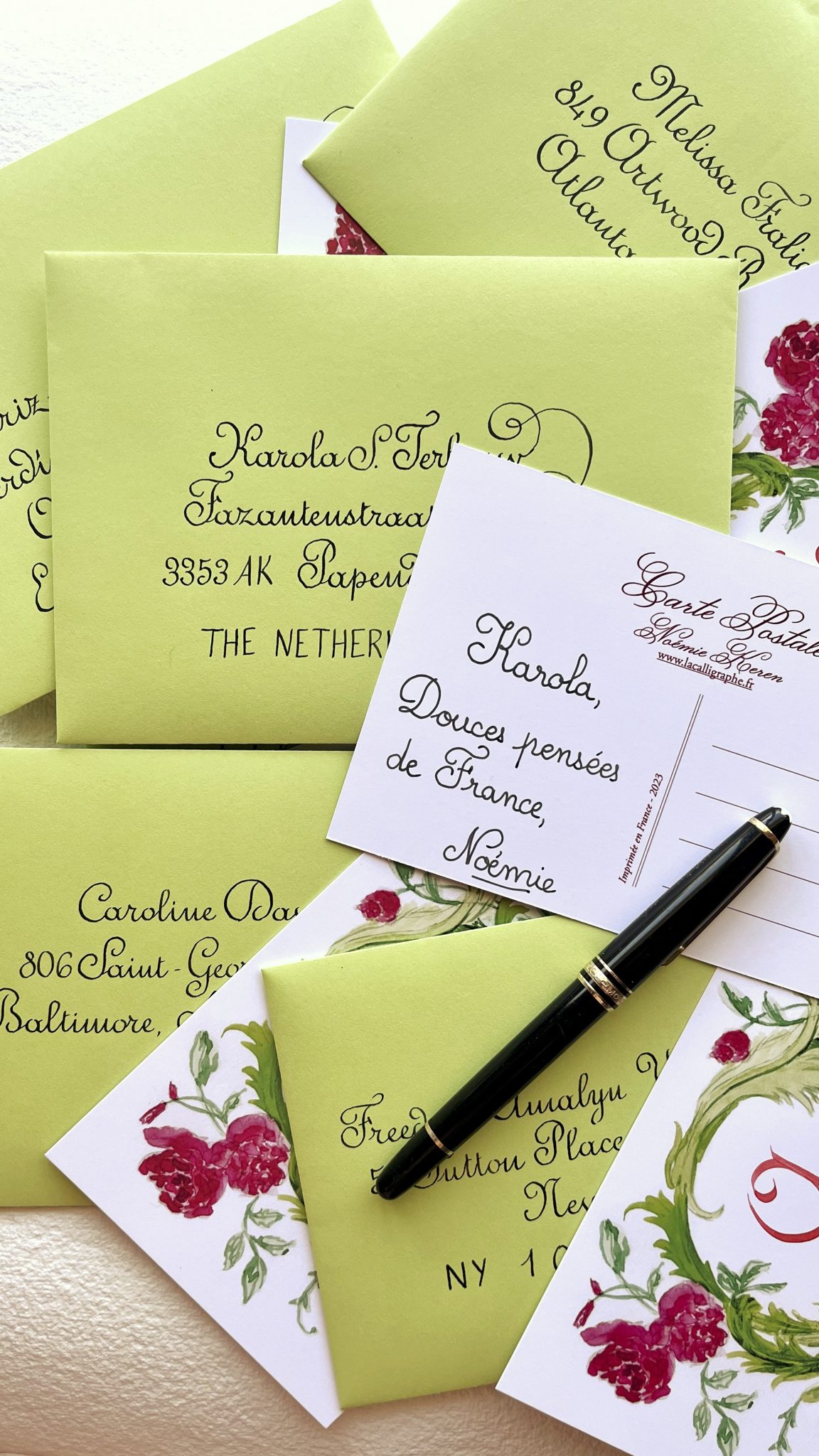 Calligraphy Envelope Exchange IAMPETH 2023 - Noémie Keren